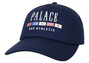 Palace X Gap 6panel Cap - Black | Editorialist